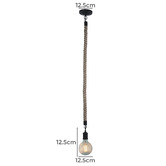 Zander Lighting Danube Steel Rope Pendant | Temple & Webster