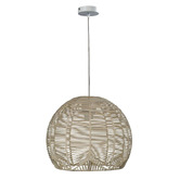 Zander Lighting Robbins Rattan Cane Pendant Light | Temple & Webster