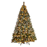 Snowy Crown Pine LED Christmas Tree | Temple & Webster
