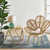 Lotus Rugs Green Divine Power-Loomed Rug | Temple & Webster