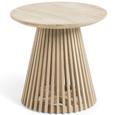 Linea Furniture Darla Round Teak Wood Side Table | Temple & Webster