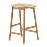 65cm Celeste American Oak Wood Bar Stool | Temple & Webster