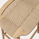 65cm Celeste American Oak Wood Bar Stool | Temple & Webster