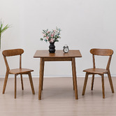 BraxtonHome Amyra Square Rubberwood Dining Table | Temple & Webster
