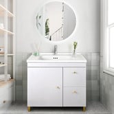 BraxtonHome Yuli 800mm Freestanding Single Vanity with Ceramic ...