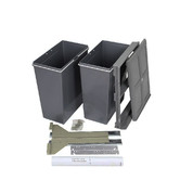 Elite Valet 32L Steel Twin slide Out Waste Bin | Temple & Webster