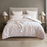 Shell Calisto Cotton-Blend Quilt Cover Set | Temple & Webster