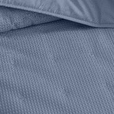 Steel Waffle Ascot Cotton-Blend Coverlet | Temple & Webster