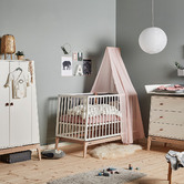 Leander Luna Beech & Oak Wood Cot | Temple & Webster