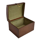 Kundra Tapper Leather Box with Stirrup | Temple & Webster