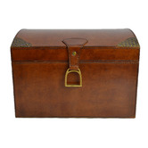 Kundra Tapper Leather Box with Stirrup | Temple & Webster