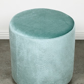 Brooklyn and Bella Small Velvet Ottoman | Temple & Webster