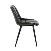 Rowland & Archibald Alucard Faux Leather Dining Chairs | Temple & Webster