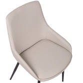 Rowland & Archibald Lance Faux Leather Dining Chairs | Temple & Webster