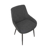 Rowland & Archibald Lance Faux Leather Dining Chairs | Temple & Webster