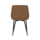 Rowland & Archibald Lance Faux Leather Dining Chairs | Temple & Webster