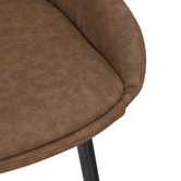 Rowland & Archibald Lance Faux Leather Dining Chairs | Temple & Webster