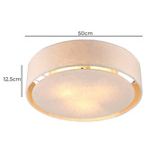 Luminea Taryn Iron Semi Flush Ceiling Light | Temple & Webster