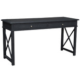 Hamilton Furniture Anna Desk Black Oak | Temple & Webster