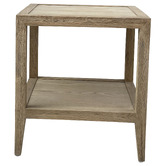 Hamilton Furniture French Oak Wood Side Table | Temple & Webster