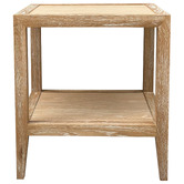 Hamilton Furniture French Oak Wood Side Table | Temple & Webster