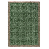 Jade Green T Monogram Outdoor Rug | Temple & Webster