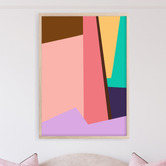 Spliced II Framed Printed Wall Art | Temple & Webster