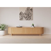 Temple & Webster Premium Cannes Curved Entertainment TV Unit