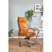 Temple & Webster Hanson Faux Leather Executive Office Chair