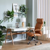 Temple & Webster Hanson Faux Leather Executive Office Chair