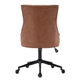 Temple & Webster Oscar Desk & Tan Windsor Office Chair Set