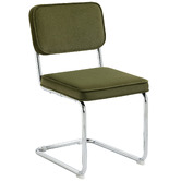 Temple & Webster Martin Cesca Replica Cantilever Velvet Dining Chairs