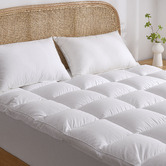 Temple & Webster 1000GSM High Loft Cotton Mattress Topper