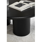 Temple & Webster Clover Mango Wood Pillar Leg Coffee Table