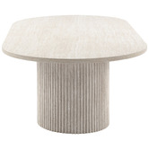 Temple & Webster Tilly Travertine-Look Coffee Table