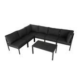 Temple & Webster 6 Seater Lyon Outdoor Lounge Set