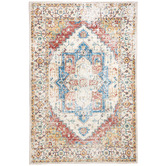 Temple & Webster Multi-Coloured Maja Vintage-Style Area Rug