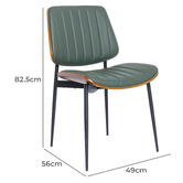 Temple & Webster Moore Faux Leather Dining Chairs