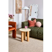 Temple & Webster Arabella Travertine Stone Side Table