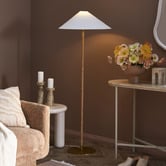 Temple & Webster Wenzel Rattan Floor Lamp