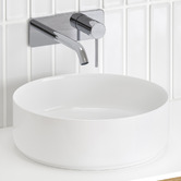 Sabina 360mm Round Ceramic Above Counter Basin | Temple & Webster