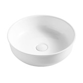 Cosmo 390mm Matte White Round Ceramic Above Counter Basin | Temple ...