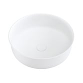 Cosmo 390mm Matte White Round Ceramic Above Counter Basin | Temple ...