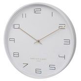 OneSixEightLondon White Pixie Silent Wall Clock | Temple & Webster