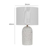 Bright Sea Lighting White Shannon Table Lamp | Temple & Webster