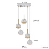 Bright Sea Lighting Oneta 5 Light Pendant | Temple & Webster