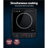 Dwell Home Devanti Portable Induction Cooktop | Temple & Webster