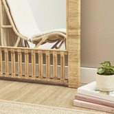 Maddison Lane Linus Arched Rattan Full Length Mirror | Temple & Webster