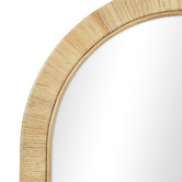 Maddison Lane Linus Arched Rattan Full Length Mirror | Temple & Webster