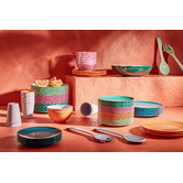 Meloware 3 Piece Royal Green Deluxe Melamine Salad Bowl & Server Set ...